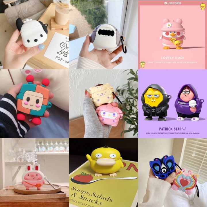 Lenovo HT38 Case Cartoon Shark Duck True Bluetooth Headset Silicone ...