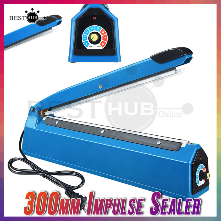 Heavy Duty Impulse Plastic Sealer 300mm PFS-300 Manual Hand Sealer Heat ...