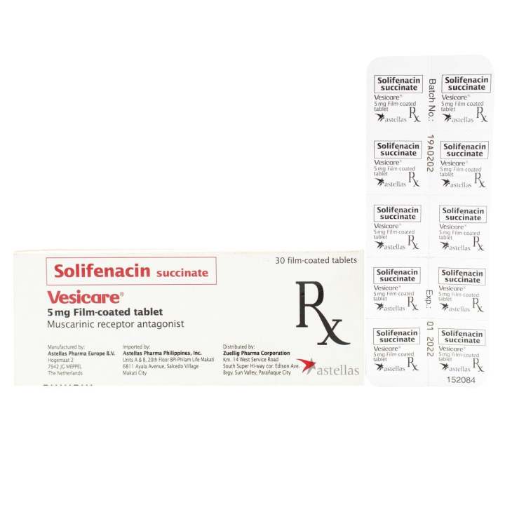 Rx: Vesicare 5mg Tablet | Lazada PH