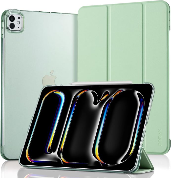 Shockproof Trifold TPU Clear Case for iPad Pro 11 Inch (M4) 2024 with ...