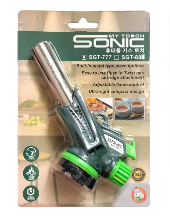 Sonic SGT-777 One Touch Butane Gas Torch (Korea) •khm megatools ...
