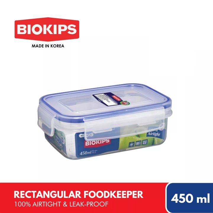 Biokips Rectangular Food Storage Container 450ml | BPA Free | 100% ...