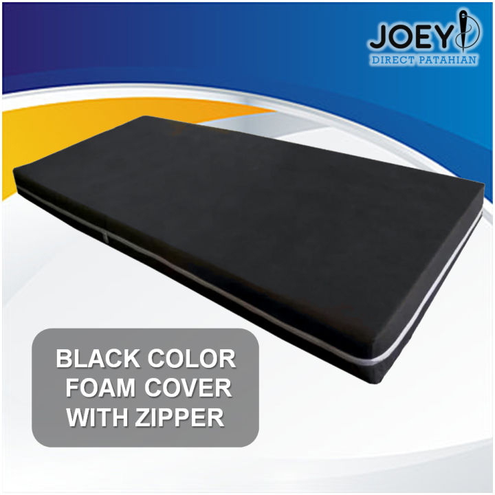 PLAIN BLACK FOAM COVER WITH ZIPPER (HIGH QUALITY) | Lazada PH