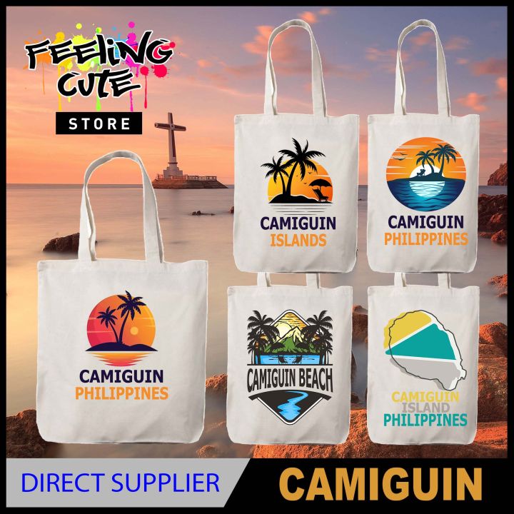 Camiguin Islands Design Tote bag Katsa Canvas High Quality | Lazada PH