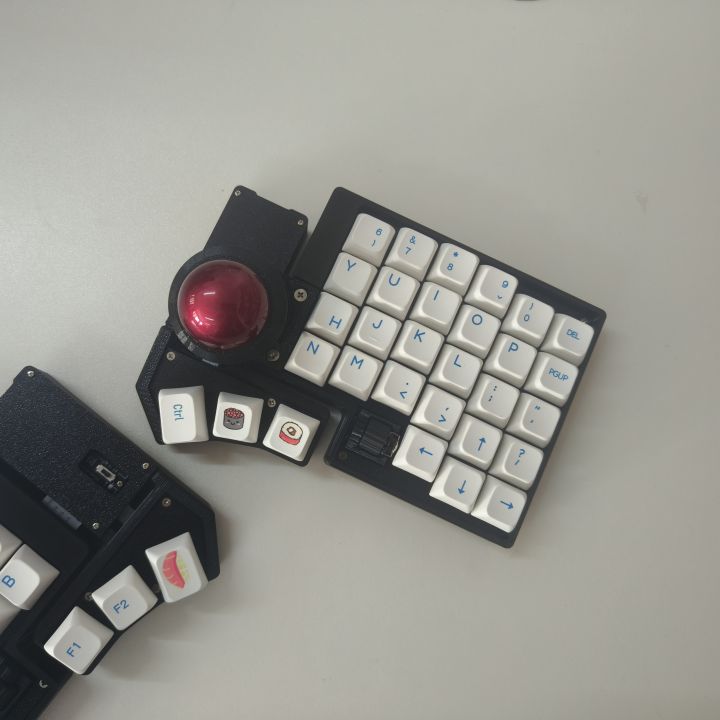 Wireless Bluetooth CSK CCK-BALL Split Keyboard Trackball Dual-mode ZMK ...