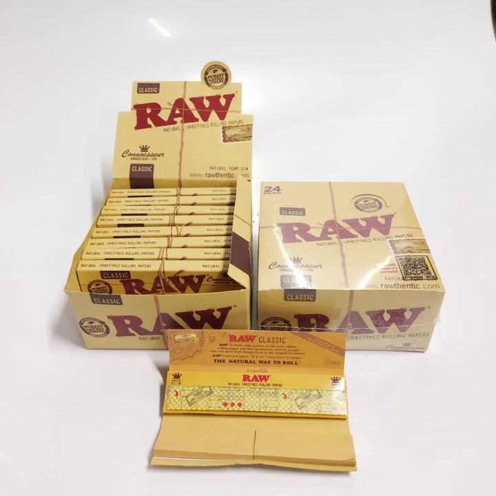 【Original 100%】RAW Classic Connoisseur King Size 32 Papers&Tips ...