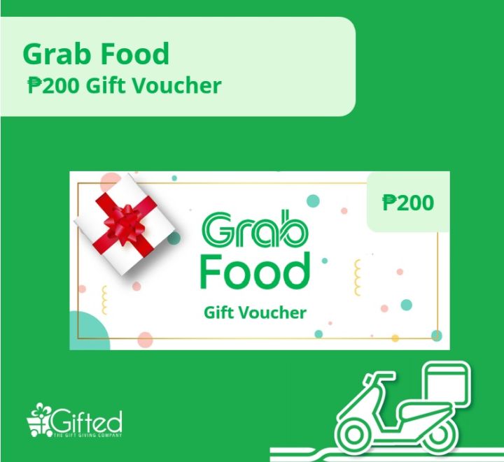 Grab Food PHP 200 Gift Voucher | Lazada PH