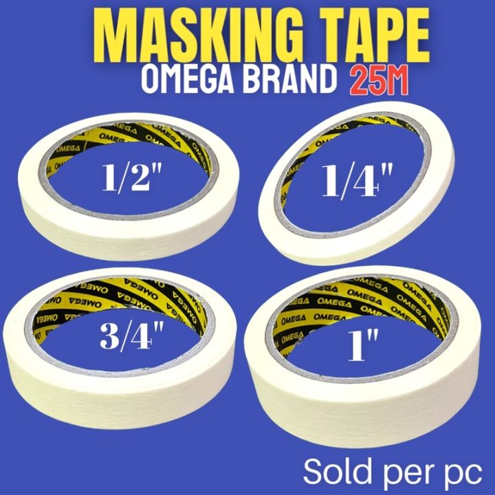 Masking Tape OMEGA (Assorted Sizes)(High Quality) | Lazada PH