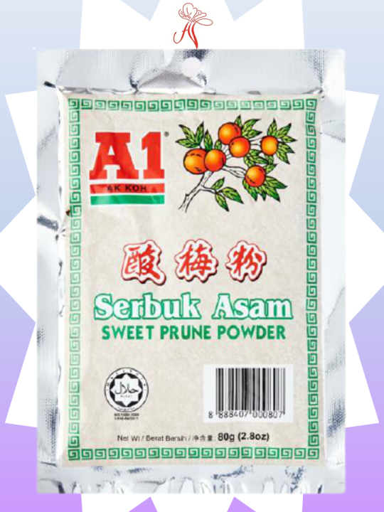 A1 Serbuk Asam 80g |Sweet Prune Powder Huat Tiong | Lazada