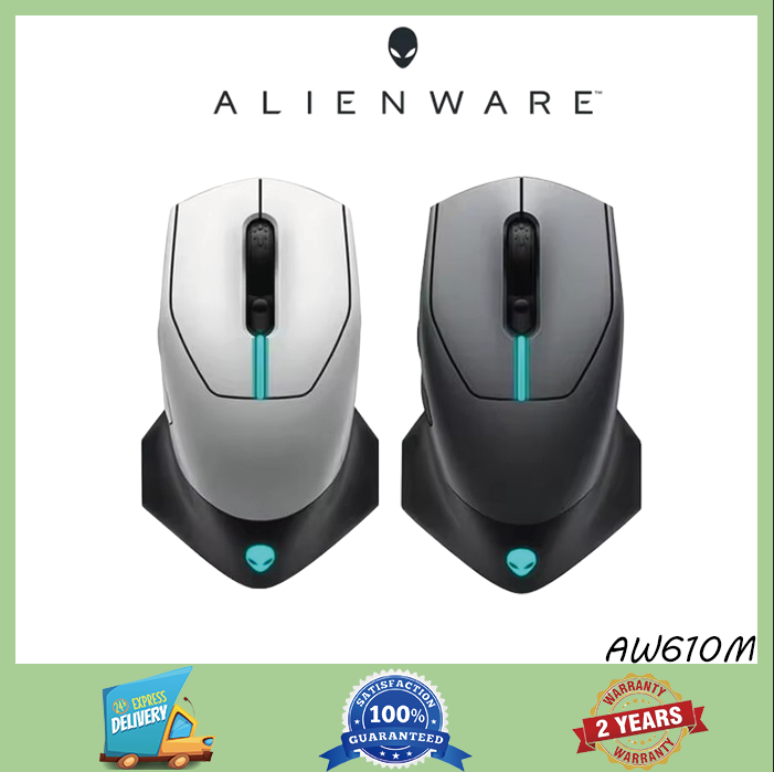 Alienware -AW610m เซ็นเซอร์ Dpi ออปติคอล16000เมาส์สำหรับเล่นเกมส์แบบมี ...
