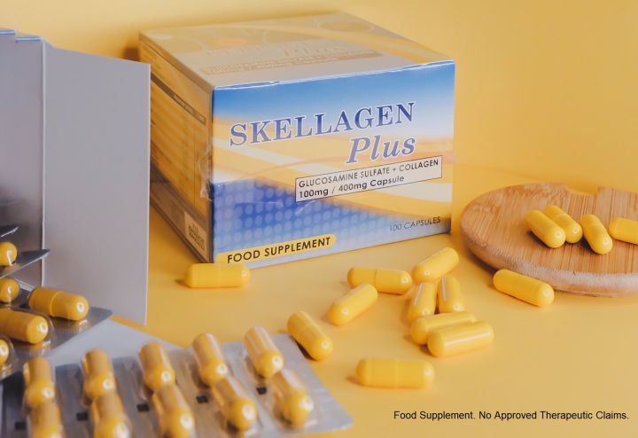 SKELLAGEN PLUS (400mg Hydrolyzed Marine-Based Collagen Plus 100mg ...