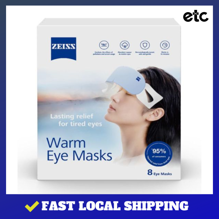 *Authentic* ZEISS Warm Eye Masks (8 pcs/box) Self-heating, unscented ...