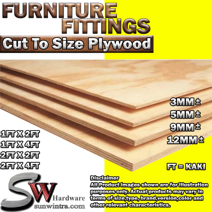 SW Hardware Plywood Timber Panel Wood Board Sheet Papan Plywood Kayu ...