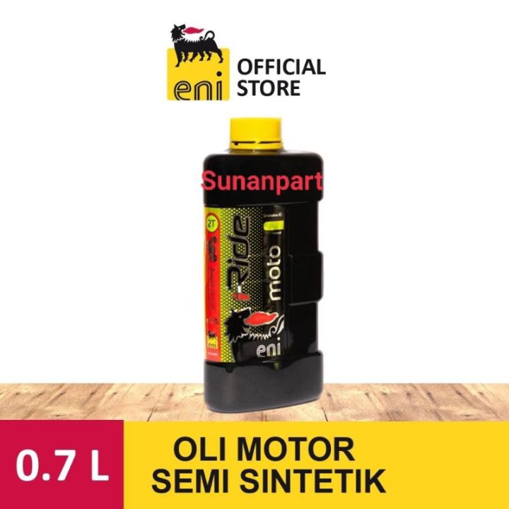 OLI SAMPING AGIP ENI I-RIDE MOTO 2T SMOKELESS LOW SMOKE 700ML ORIGINAL ...