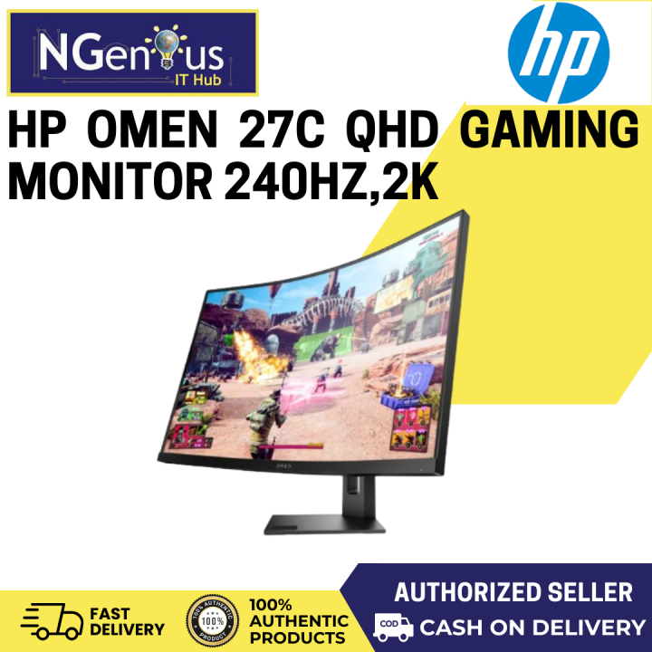 HP OMEN 27C 27" QHD Curved Gaming Monitor | Lazada PH