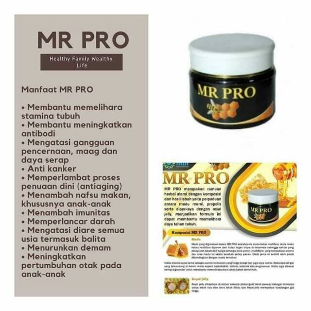 Mr Pro HWI Madu Murni Propolis Penambah Nafsu Makan 200 gr | Lazada ...