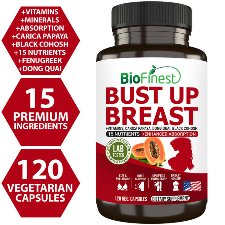 Biofinest Bust Up Breast Supplement - Fast Absorption Carica Papaya ...