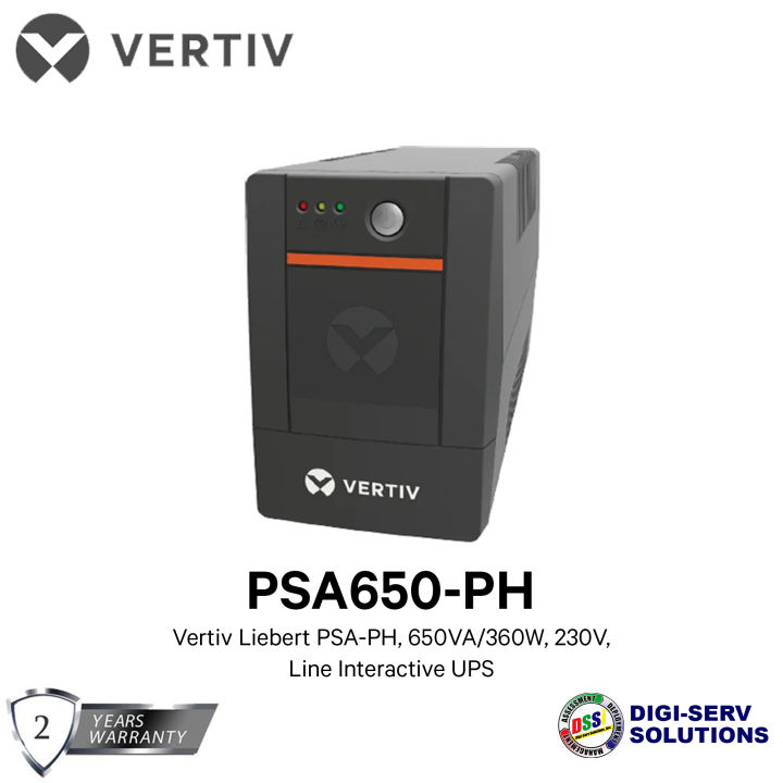 Vertiv™ Liebert® PSA-PH 650VA/360W, 230V, Line Interactive UPS | Lazada PH