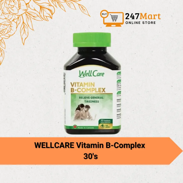 WELLCARE Vitamin B-Complex 30's | Lazada