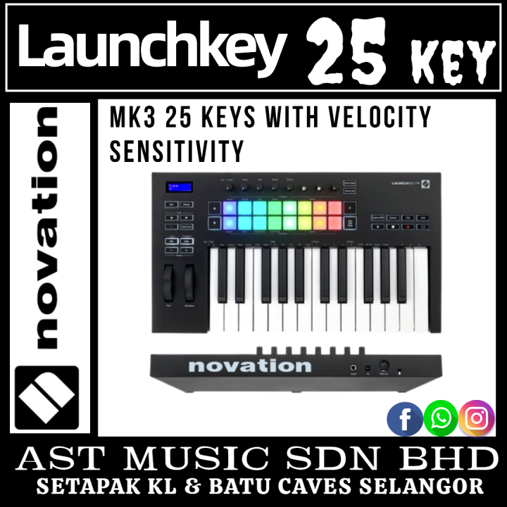 Novation Launchkey 25 MK3 25 Key Keyboard Controller | Lazada