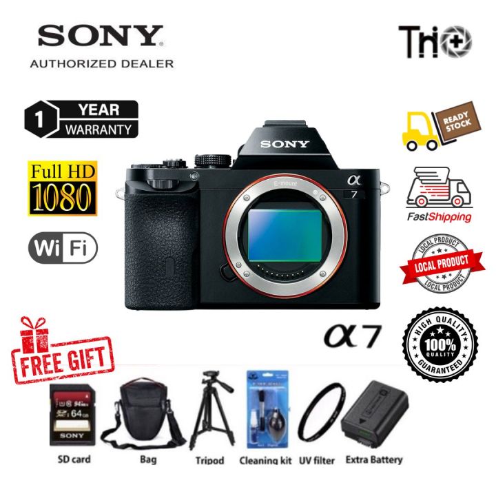 Sony A7 mark 1 FULL FRAME 24.3MP EXMOR CMOS SENSOR WIFI A7 Alpha 7 kit lens 28-70mm original ...