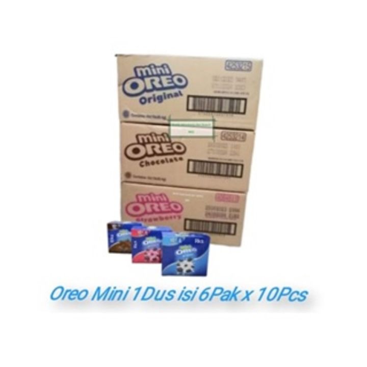 Oreo Mini 1 Dus / Karton isi 6 Pak x 10 Pcs 20,4 gram | Lazada Indonesia