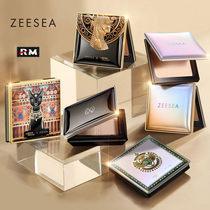ZEESEA Makeup Fixing Pressed Powder Egyptian Queen Setting Powder Long-Lasting Oil Control ...