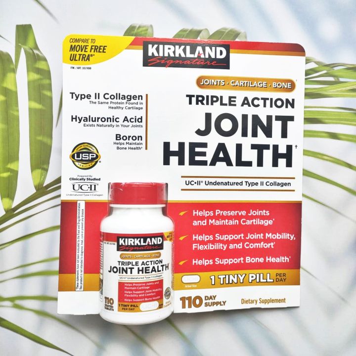 Triple Action Joint Health 110 Coated Tablets (Kirkland®) UC•II ...