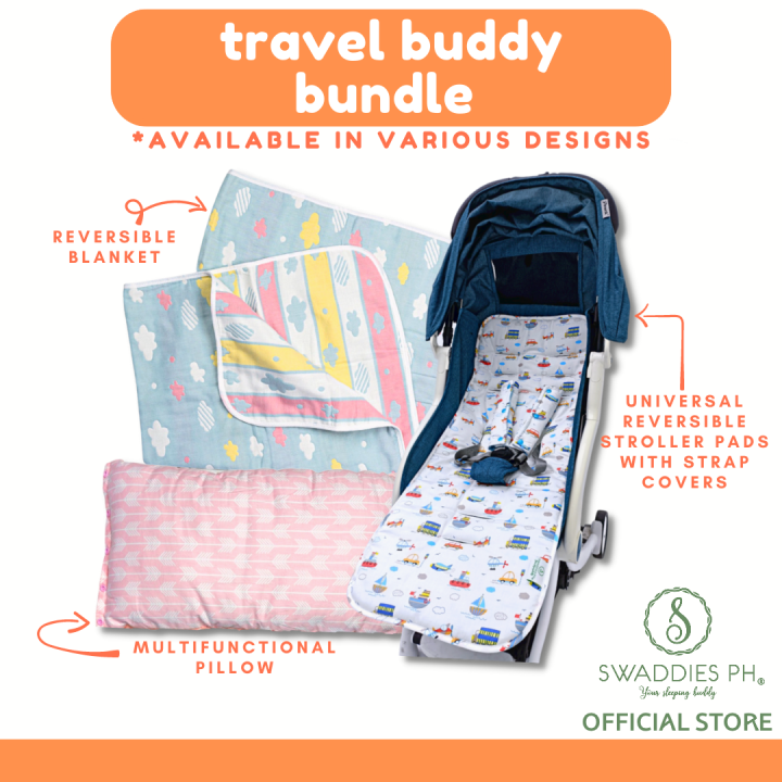 Bundle Promo! Choose your prints! Swaddies PH Travel Buddy Bundle | Lazada PH