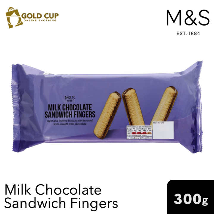 Marks & Spencer Milk Chocolate Sandwich Fingers 300g | Lazada PH
