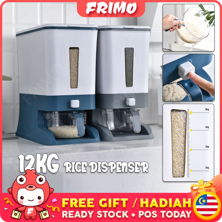 FRIMO Malaysia - 12-KG PRO Automatic Rice Dispenser with Rinsing Cup ...