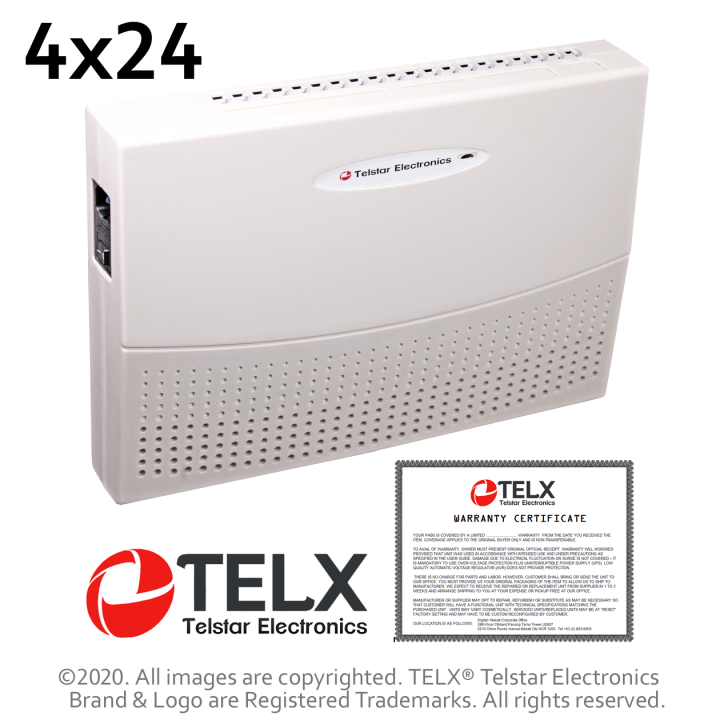 TELX ® BRAND 4x24 PABX with Local Warranty. For up to 4 PLDT Lines ...