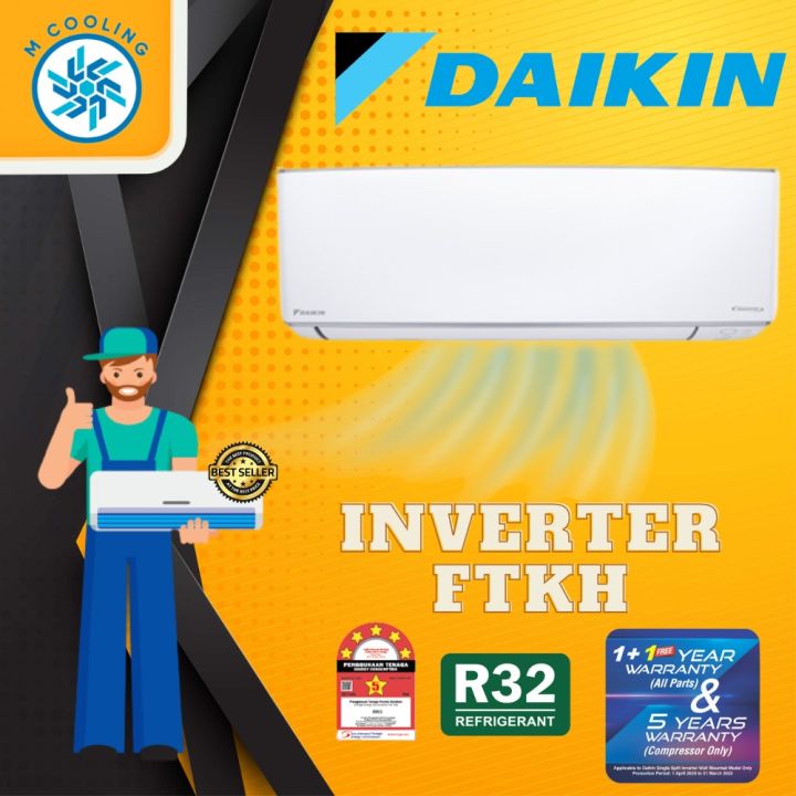[installation] Daikin R32 Inverter Smarto 1 0hp ~ 2 0hp Ftkh With Wifi