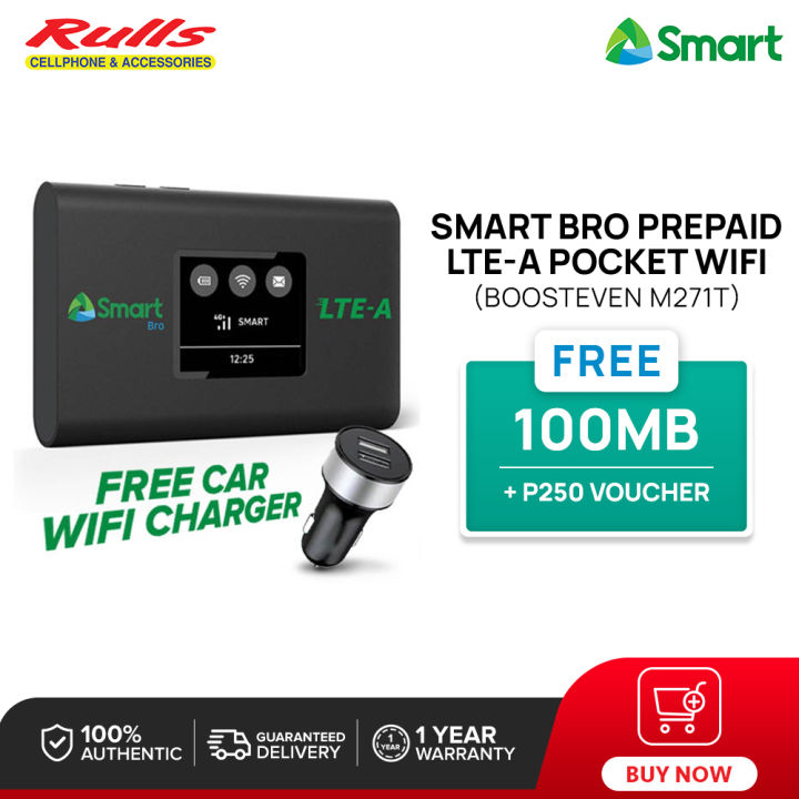 Smart Bro Prepaid LTE Advanced Pocket WiFi (BoostEven M271T) with FREE ...
