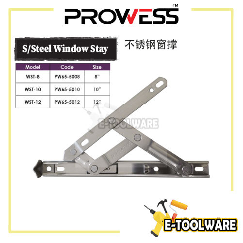 Prowess Heavy Duty Stainless Steel Window Stay Aluminium Glass Window ...