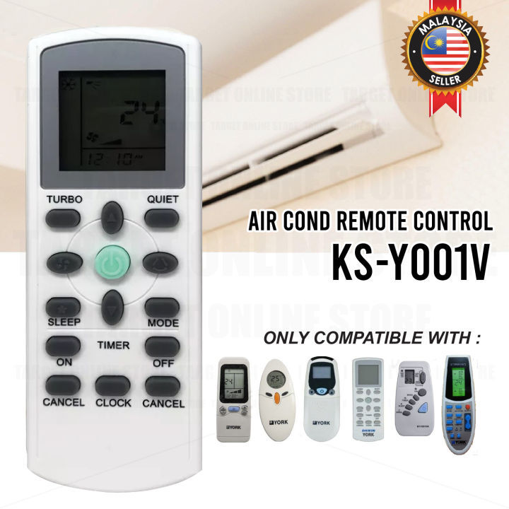 Replacement KS-YO01V Air Conditioner Remote Control A/C Controller ...