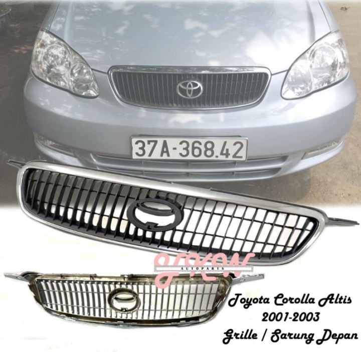 Toyota Corolla Altis ZZE122 2001-2004 Chrome Front Grill Grille Mask ...