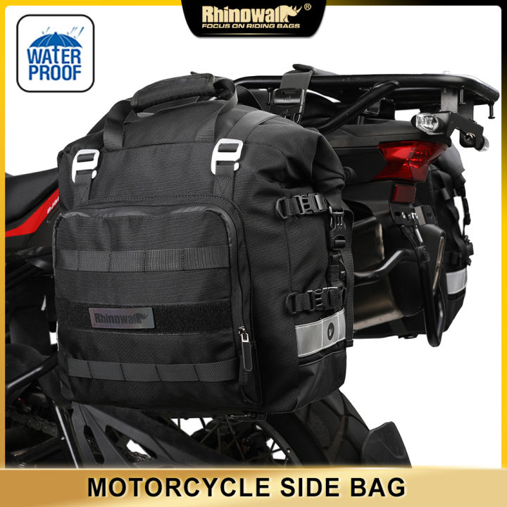 Rhinowalk Motorcycle Side Bag 100% Waterproof Inner Bag 20L SaddleBag ...