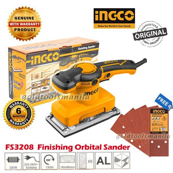 INGCO FS3208 Finishing Orbital Sander - 320W | Lazada PH