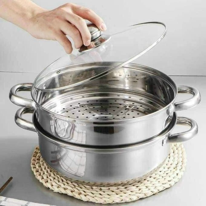 NỒI HẤP INOX 2 TẦNG SIÊU TỐC KÍCH THƯỚC LỚN CHỐNG DÍNH TỐT - XỬNG HẤP ...