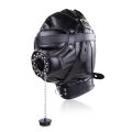 Cosplay Leather Full Face Head Cover Punk Style Patent Leather Mask ...