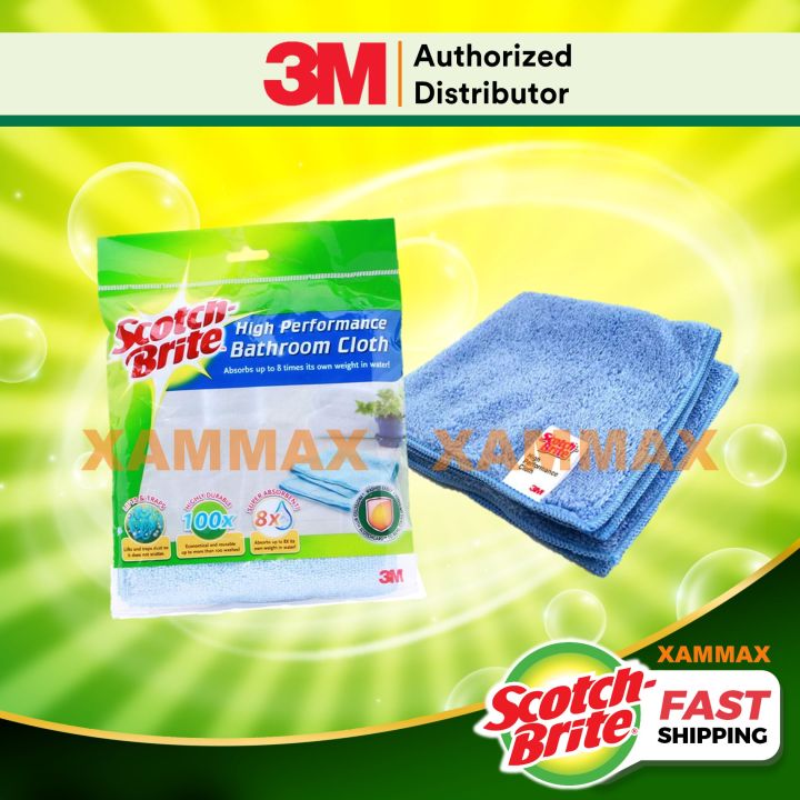 3M Scotch Brite Cloth - High Performance Microfiber Bathroom Cloth (1pc ...