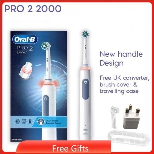 Oral-B Pro 2000 CrossAction Electric Toothbrush [Rechargeable,China Edition] | Lazada Singapore
