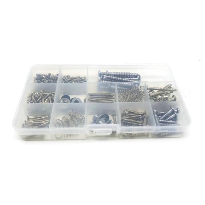Guitar Screw Kit 9 Types Assortment Set with Springs for Guitar Bridge ...