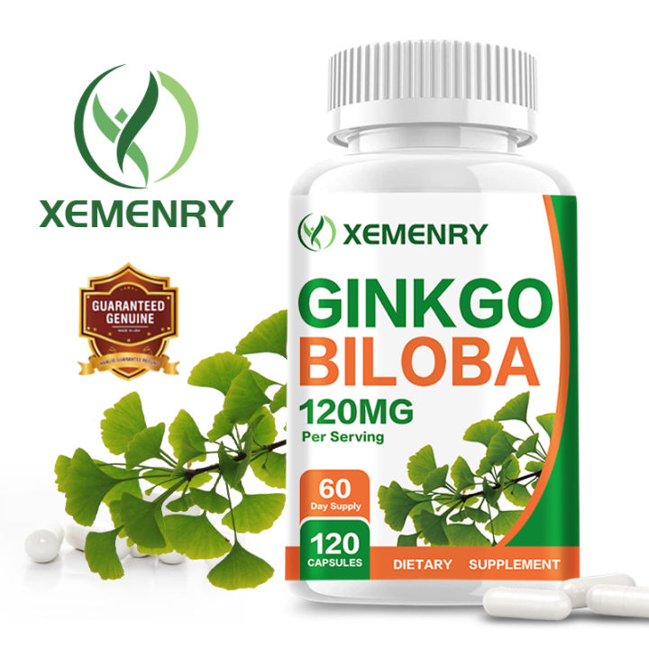 Ginkgo Biloba 120MG Extra Support para sa Brain Function at Memory ...
