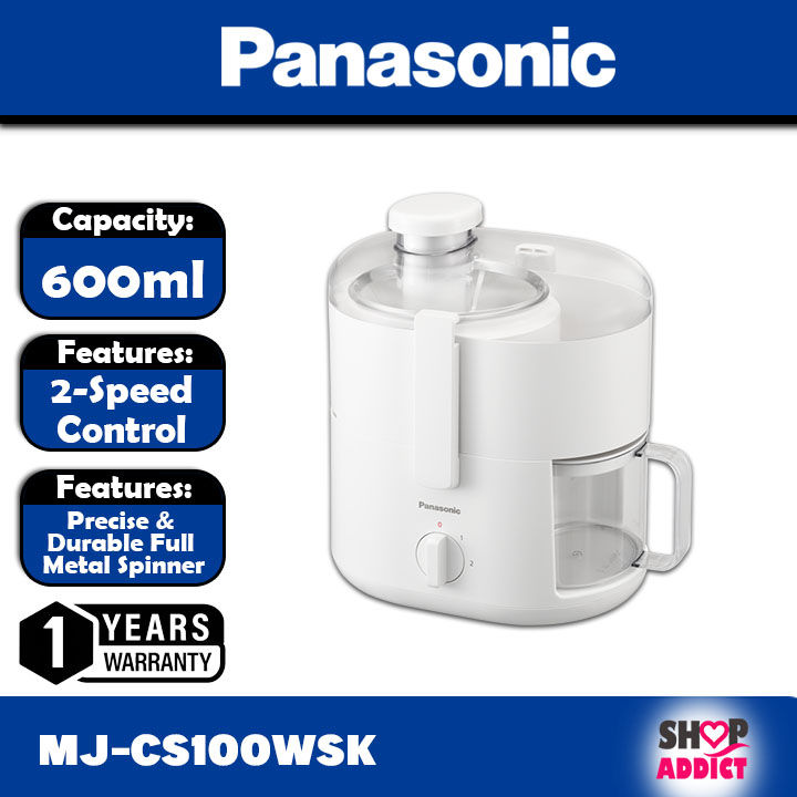 PANASONIC MJ-CS100 COMPACT JUICER FOR FRESH JUICING Pengisar Buah MJ ...