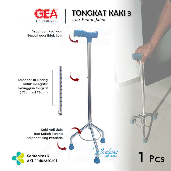 TONGKAT KAKI 3 / ALAT BANTU JALAN / Tongkat Orang Tua | Lazada Indonesia