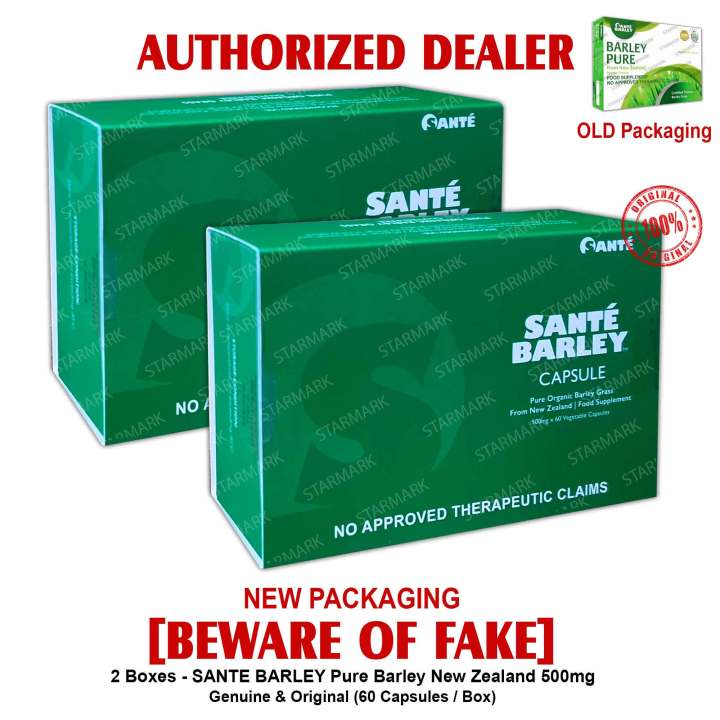 Sante Barley Capsule Pure Barley New Zealand 60 Capsules x 500mg per ...