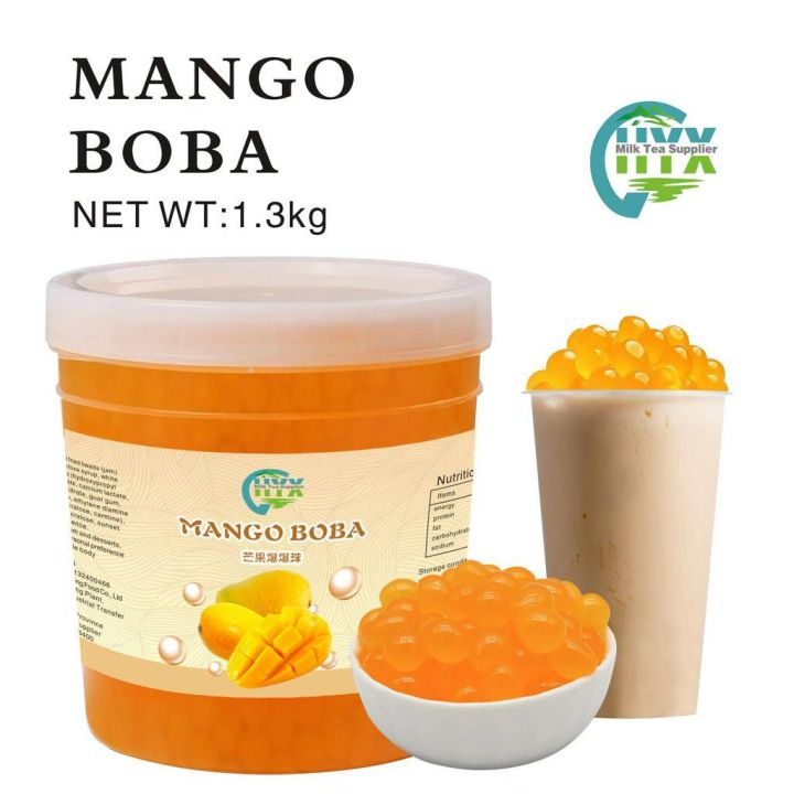 HYX FLAVORED POPPING BOBA, milk tea, fruit tea, sinkers, quality ...