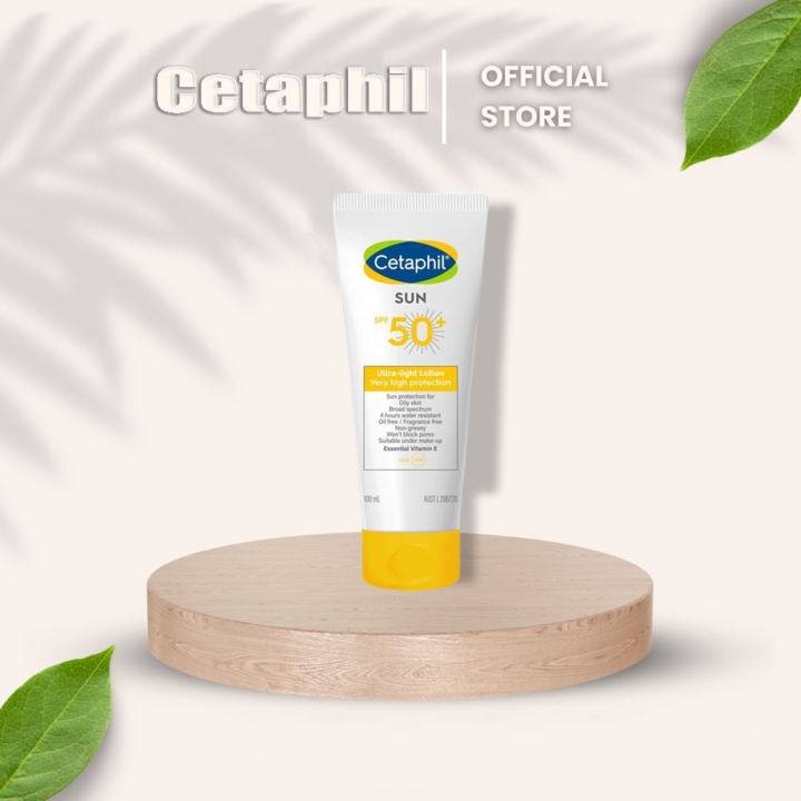 Cetaphil Sunblock SPF 50+ Light Gel (Face & Body) 100ml sunscreen ...